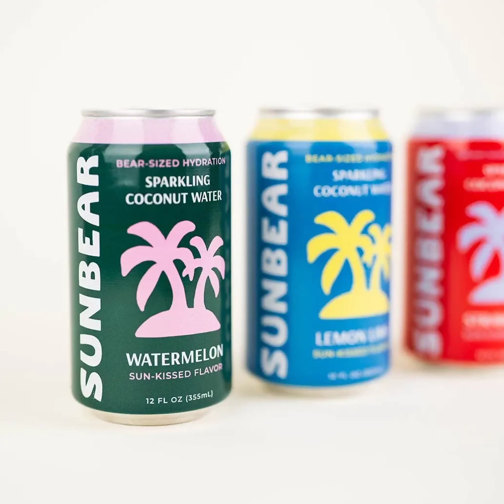 Sunbear Sparkling Coconut Water Watermelon Cans - 12 Cans | Sunbear ...